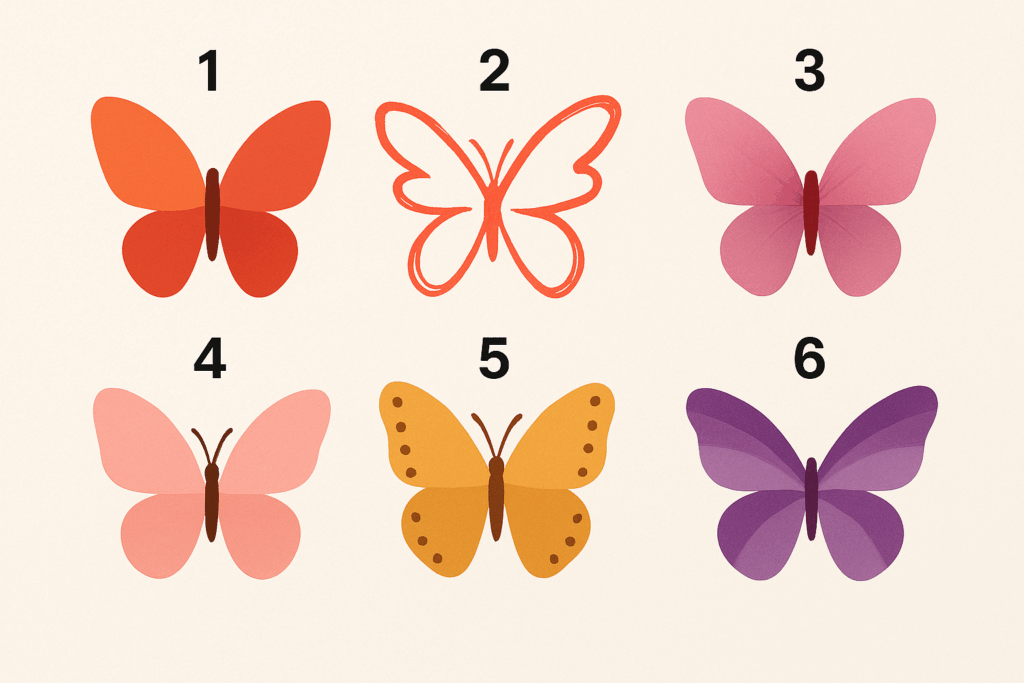 🦋 Alege un fluture și află ce transformare te așteaptă în viață ...